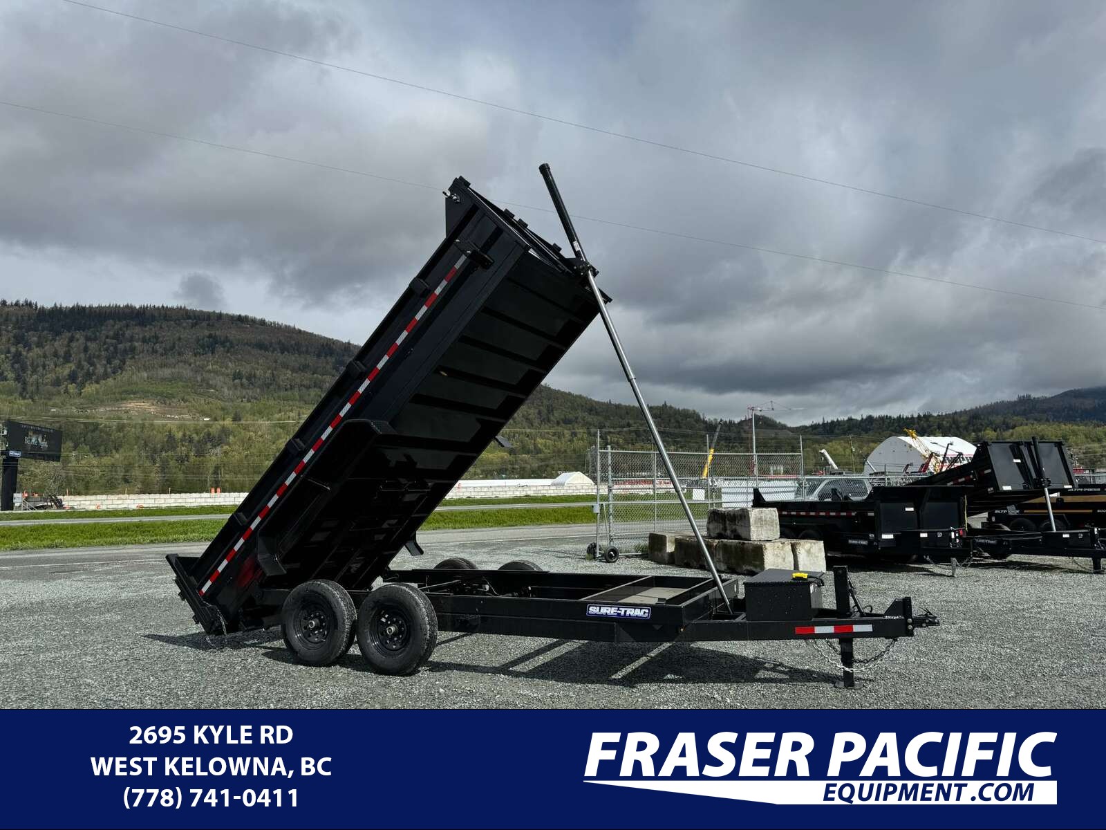 New 2024 Suretrac 7x16 Telescopic Hoist Dump Trailer 15,500lbs GVW w ...