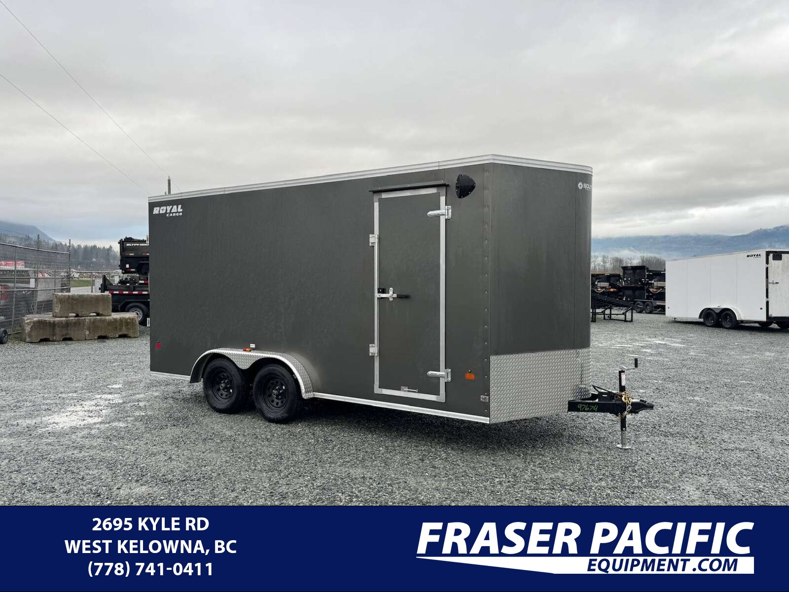 2026 Royal 7.5X16 V-NOSE RAMP DOOR EXTRA HEIGHT Cargo / Enclosed ...