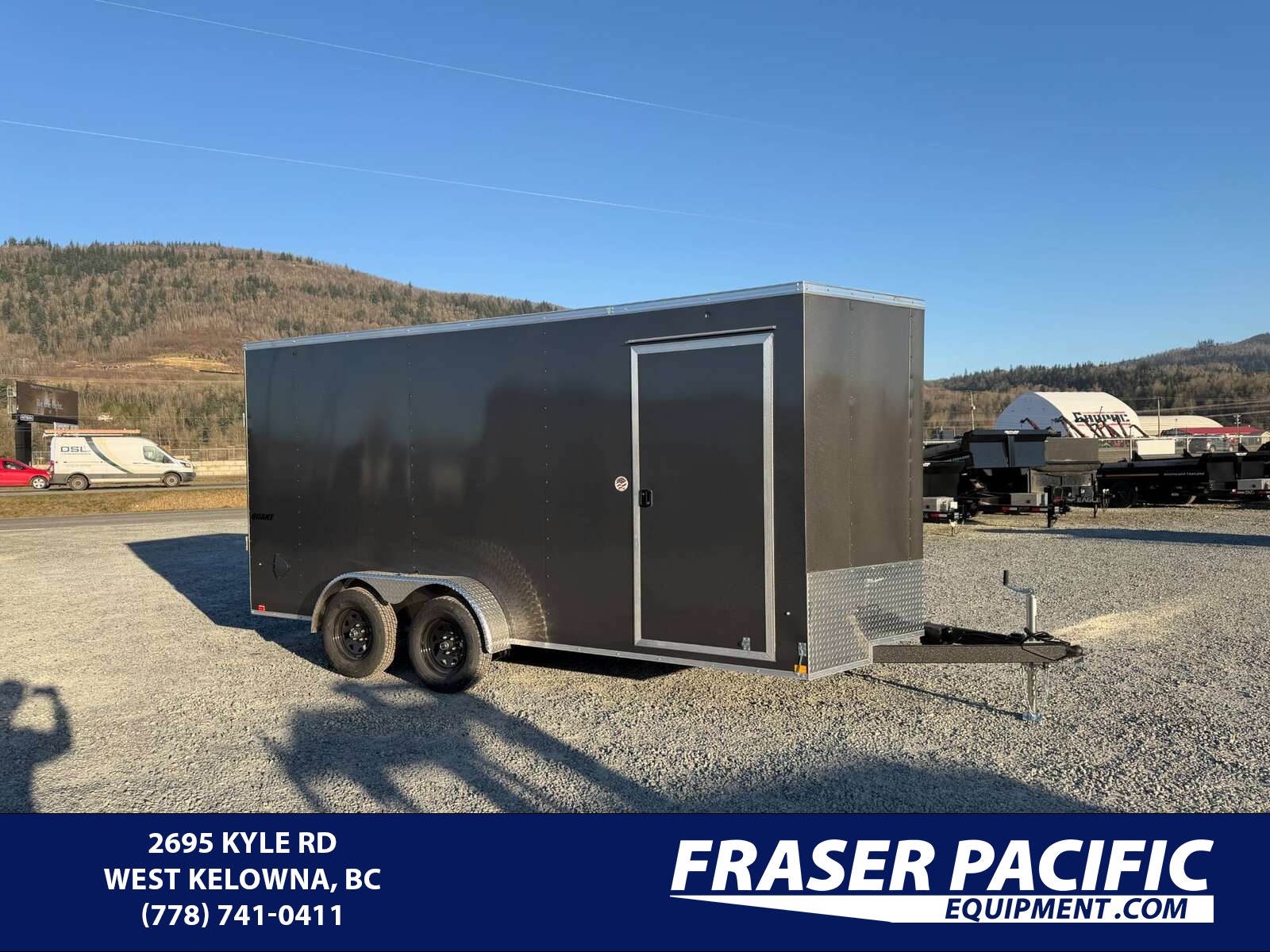 2026 Impact Quake 7X16 V-Nose Ramp Door Cargo / Enclosed Trailer Extra ...