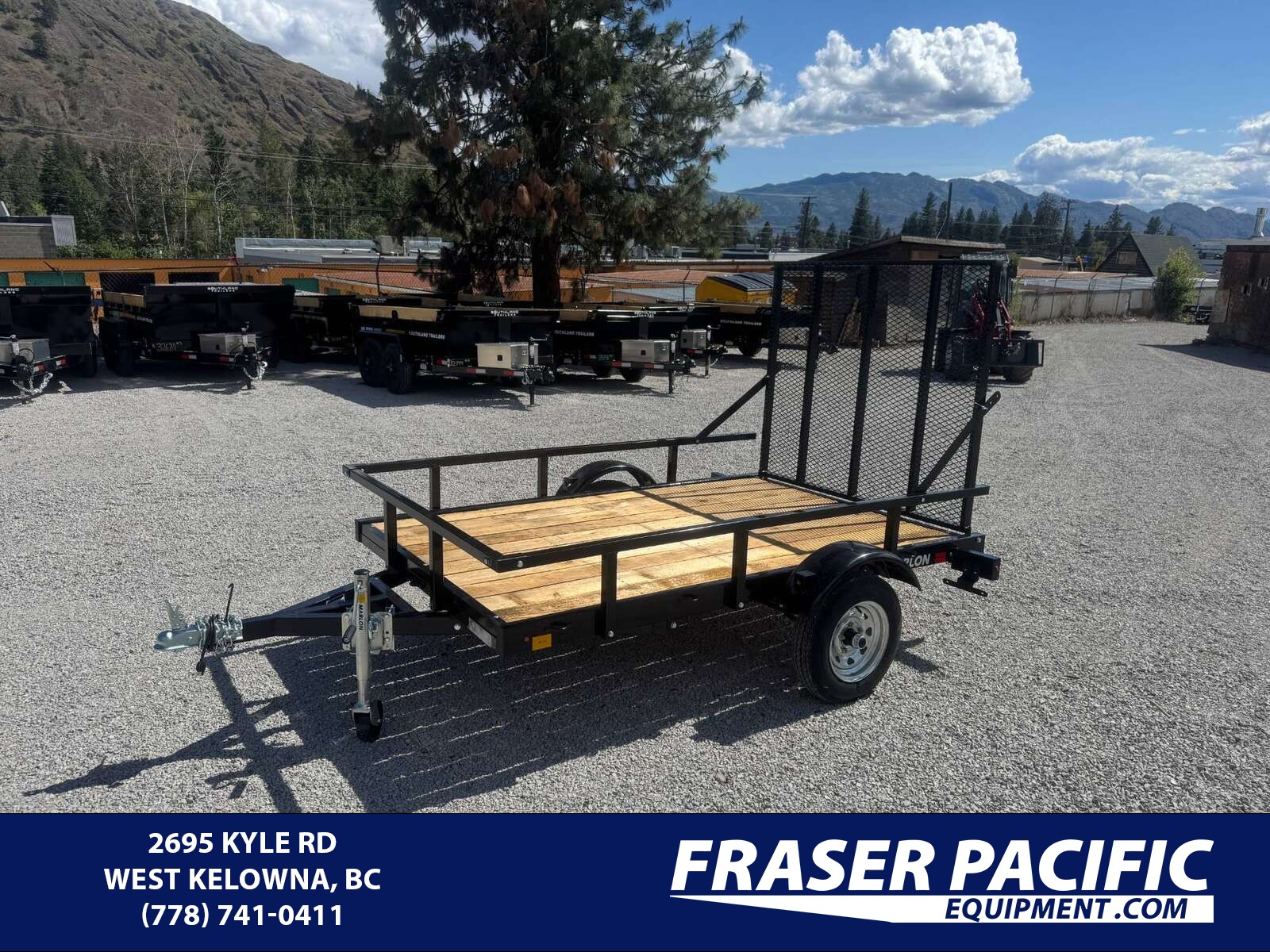 2025 Marlon 5x8 Utility Trailer w/ Ramp Gate 1990lb GVW - Wholesale ...