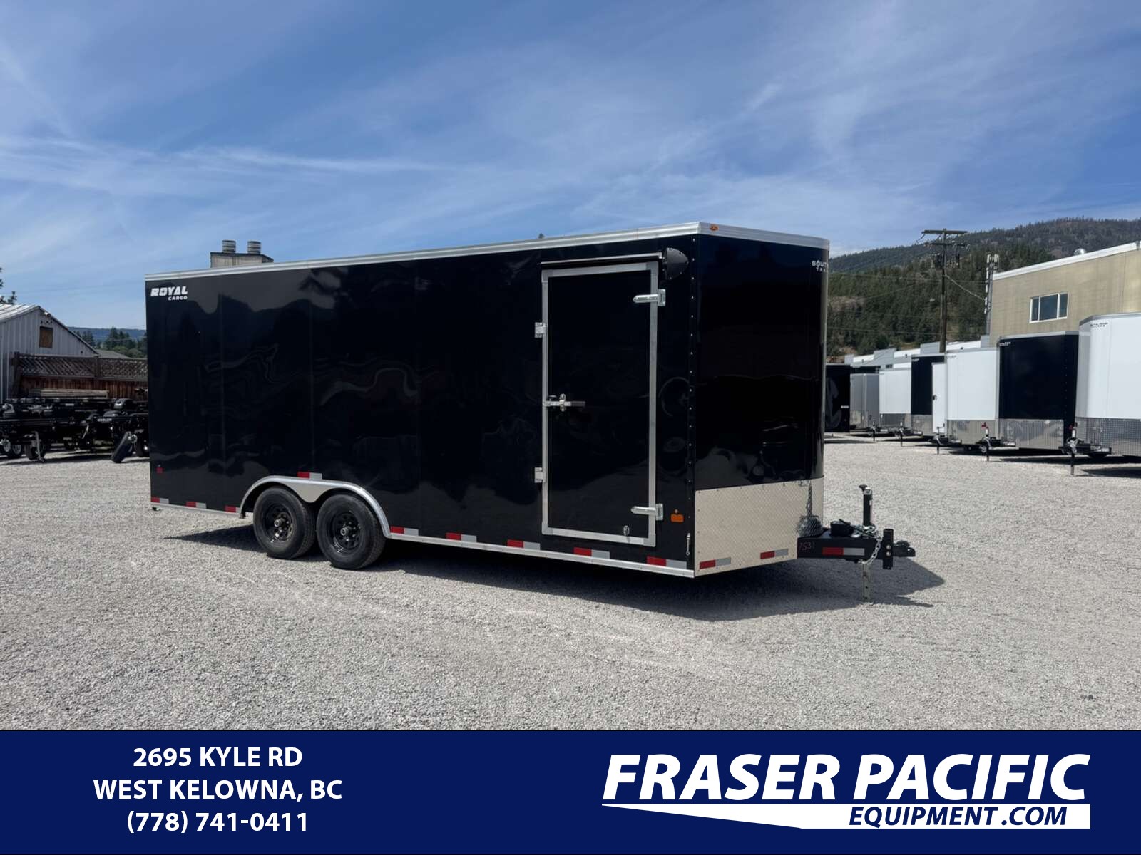 2026 Royal Cargo 8.5x20 +V Nose 11,400lb Cargo / Enclosed Trailer Car Hauler Extra Height Ramp ...